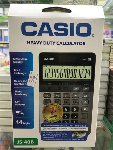 Máy Tính Casio Js 40b 14 Số HiỆu SÁch Mai