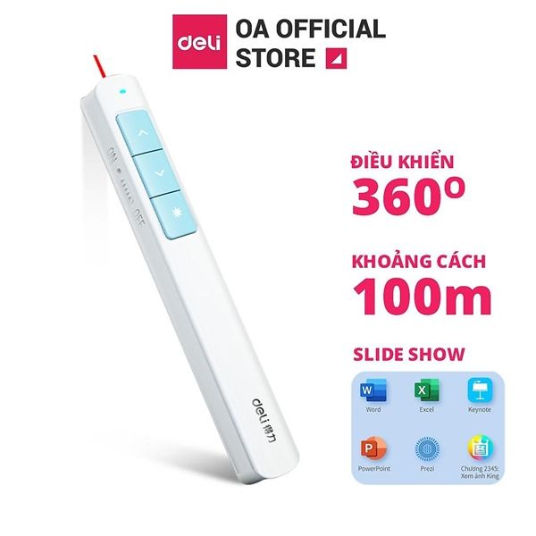 Bút chỉ bảng laser trình chiếu Deli 2808P (1/12/48) – HIỆU SÁCH MAI