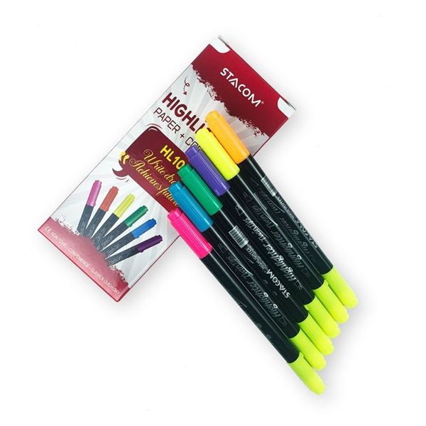 Bút nhớ Highlight 2 đầu Stacom HL105 – HIỆU SÁCH MAI