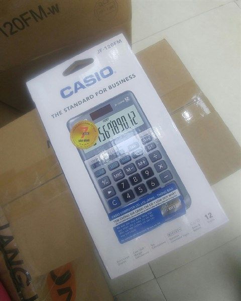 Máy tính 12 số Casio JF-120FM – HIỆU SÁCH MAI