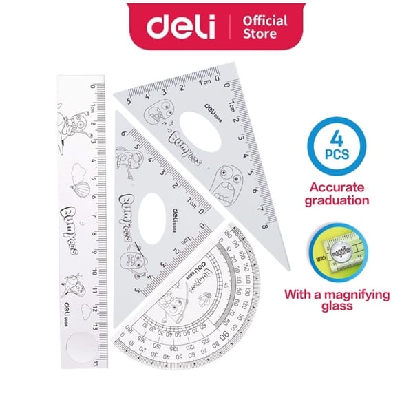 Bộ eke Deli EG00803 (1/24/432) – HIỆU SÁCH MAI