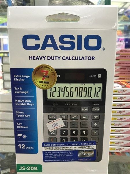 Máy tính Casio JS-20B 12 số (10) – HIỆU SÁCH MAI