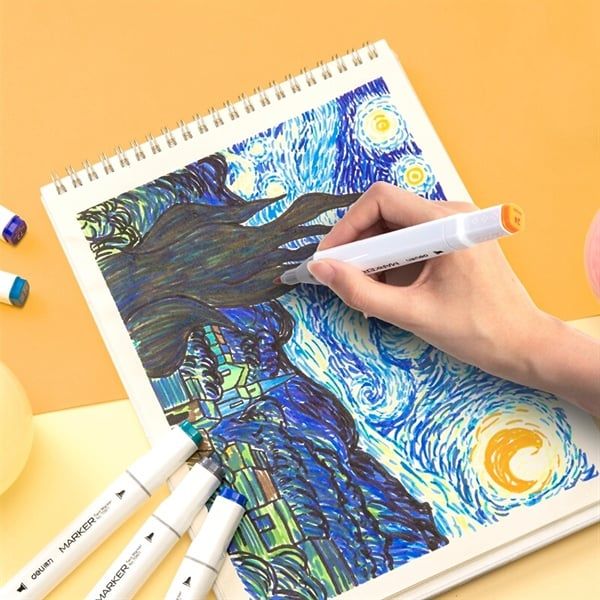 Bút dạ nước 48 màu Deli 70801-48 (1/12) – HIỆU SÁCH MAI