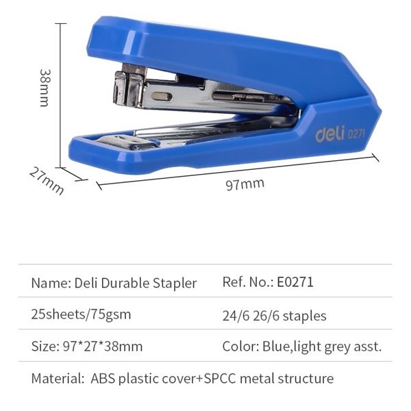 Dập ghim số 10 Deli E0271 (1/12/288) – HIỆU SÁCH MAI