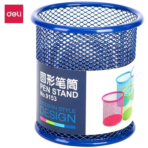 Ống cắm bút sắt nhiều màu giao ngẫu nhiên Deli 9153 (12/96) – HIỆU SÁCH MAI