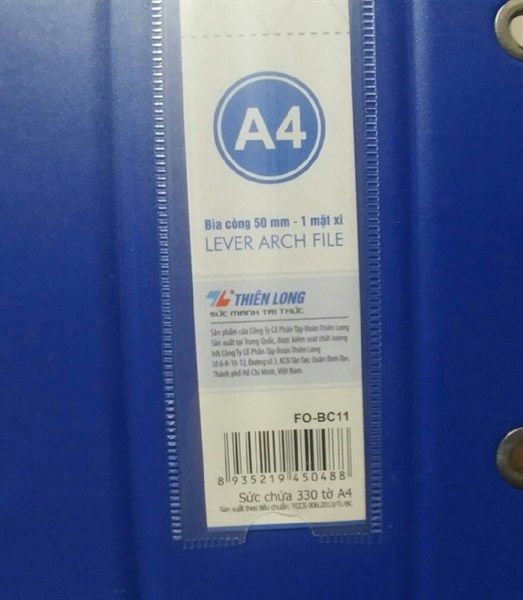 File càng cua A4 5cm Flexoffice FO-BC11 – HIỆU SÁCH MAI