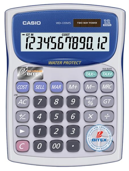 Máy tính CASIO WD-220MS – HIỆU SÁCH MAI