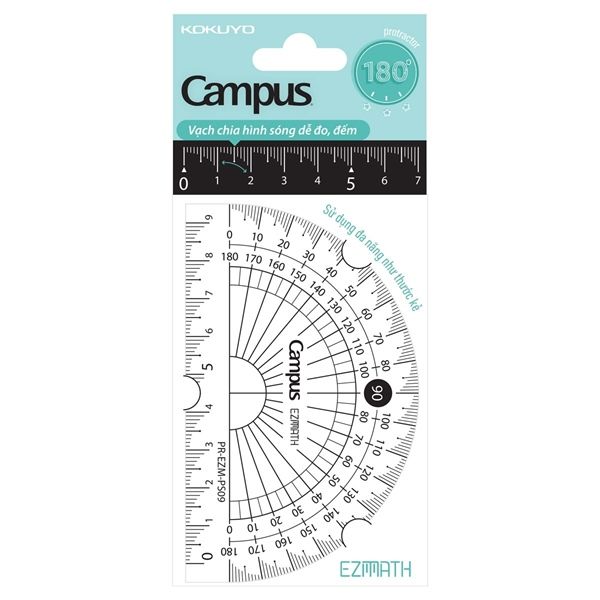 Thước đo độ EZMATH Campus PR-EZM-PS09 (25) – HIỆU SÁCH MAI