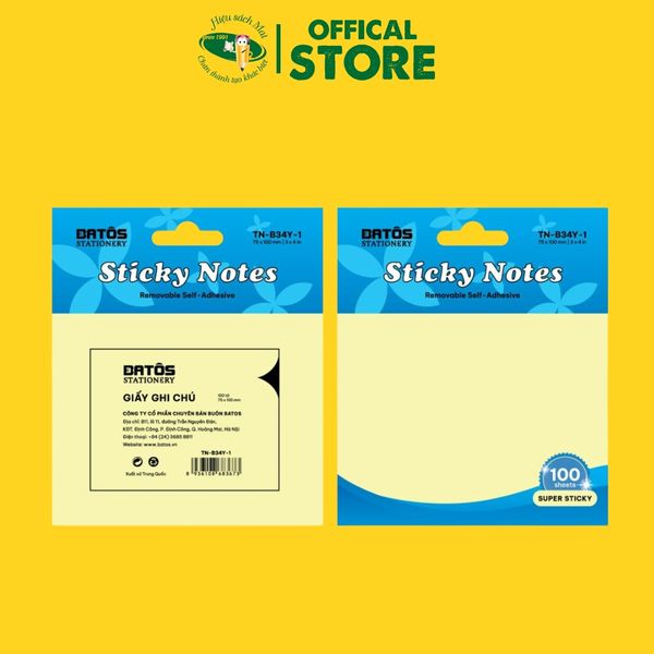 Giấy Nhớ Batos – HIỆU SÁCH MAI