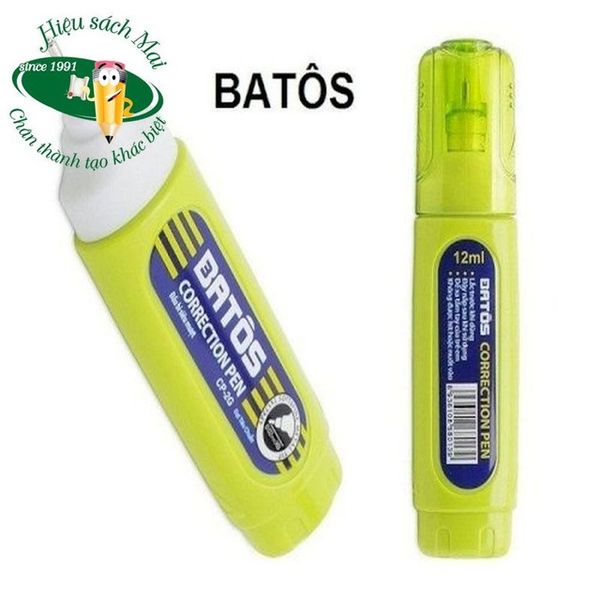 Bút xóa 12ml Batos CP-2G – HIỆU SÁCH MAI