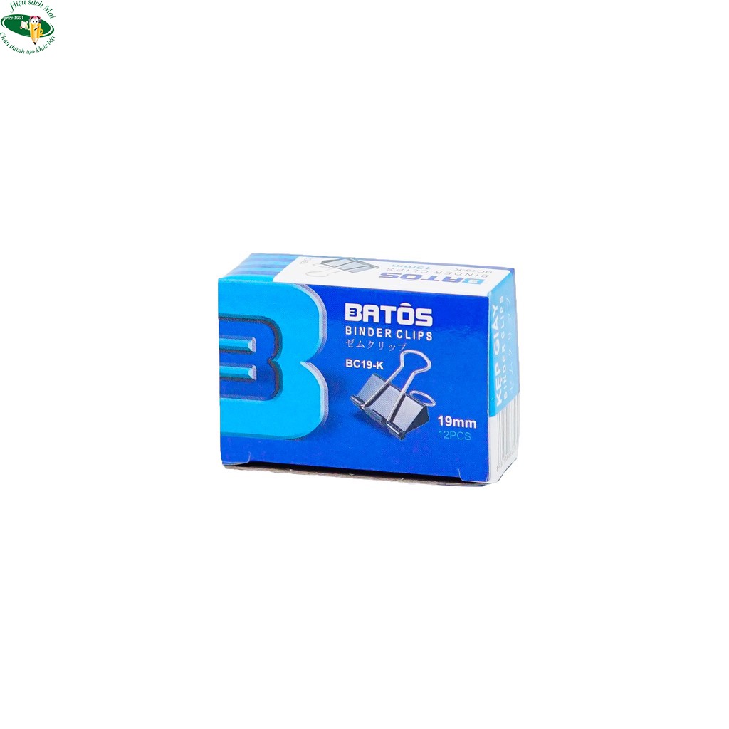 Kẹp Đen Batos (12 CHIẾC/HỘP) – HIỆU SÁCH MAI