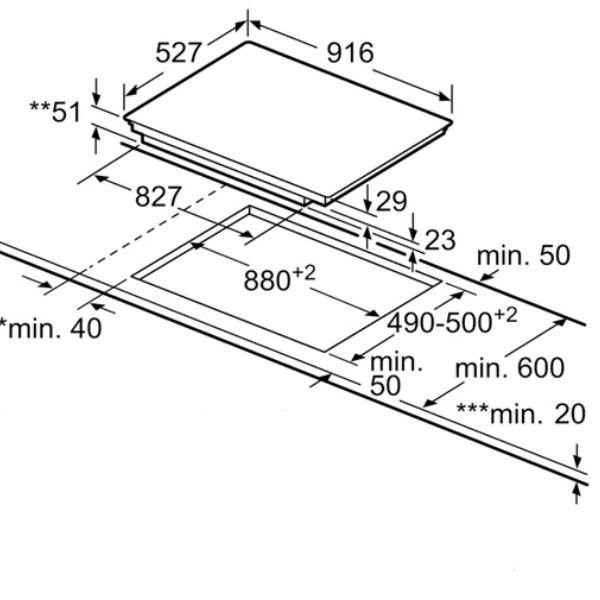 Bếp từ Bosch PXX975DC1E 5 vùng nấu, Series 8