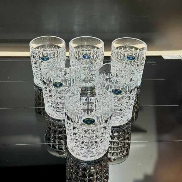 Bộ 6 cốc pha lê Bohemia Diamond 230ml