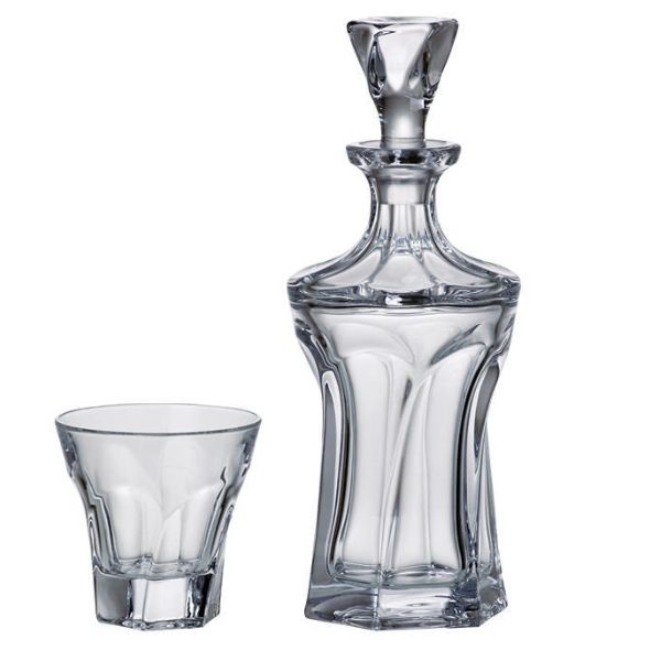 Bộ bình rượu Bohemia Apollo 900ml kèm 6 ly 230ml