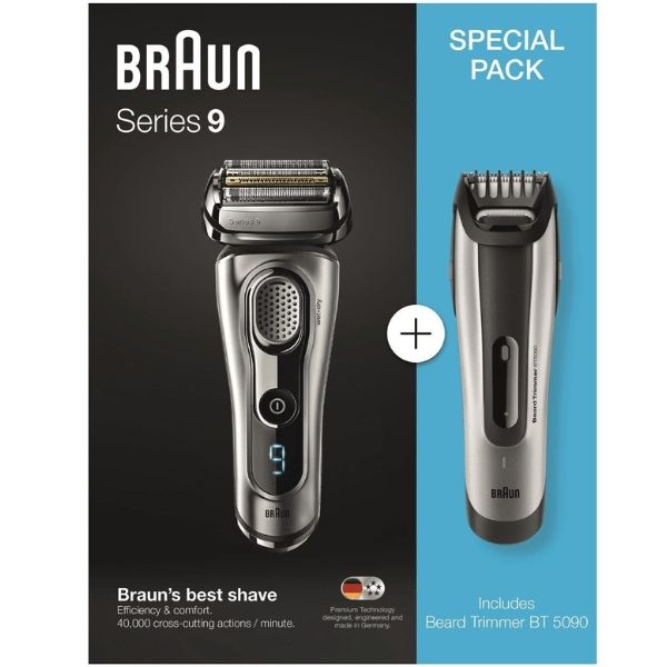 Bộ cạo râu Braun Serie 9 9350S và tông đơ BT5090 - Made in Germany