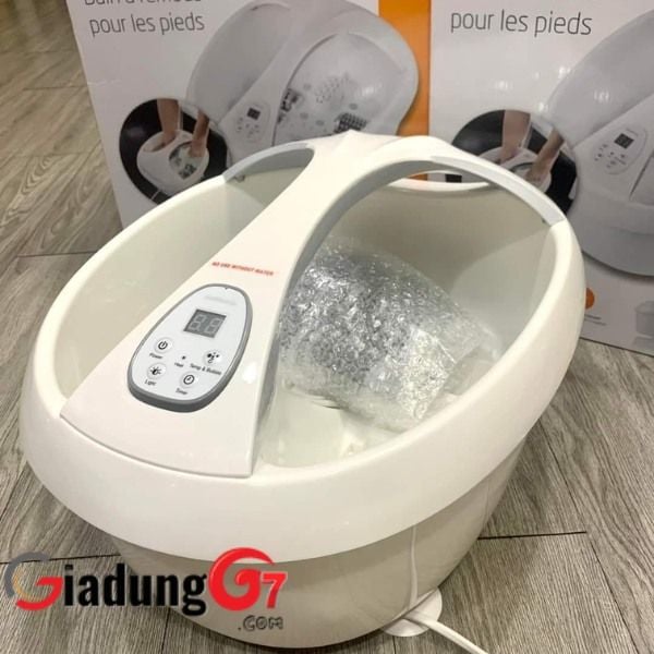 Bồn ngâm chân Medisana FS888 với chế độ rung sủi, tự làm nóng, giữ ấm