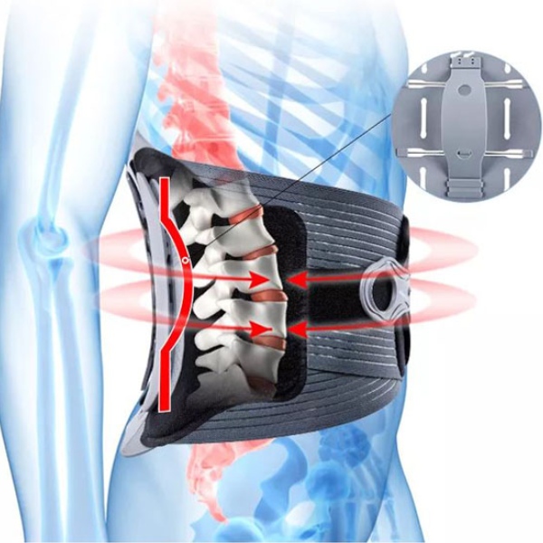 Đai kéo giãn cột sống Alphay YGAH-6 đai hỗ trợ lưng dưới