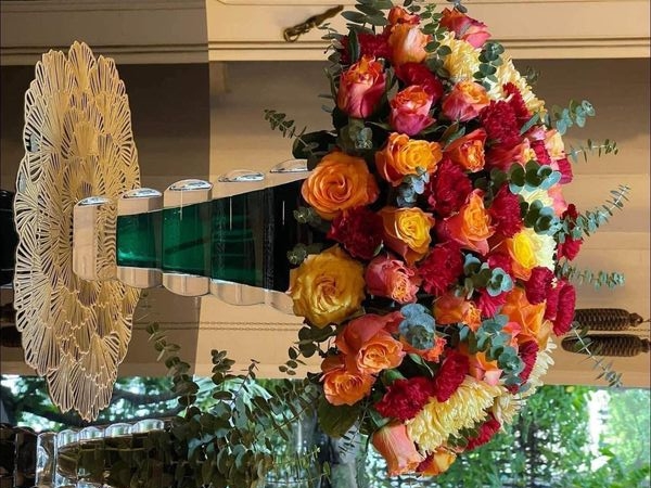 Lọ hoa pha lê Rogaska Adria 25cm màu xanh ngọc