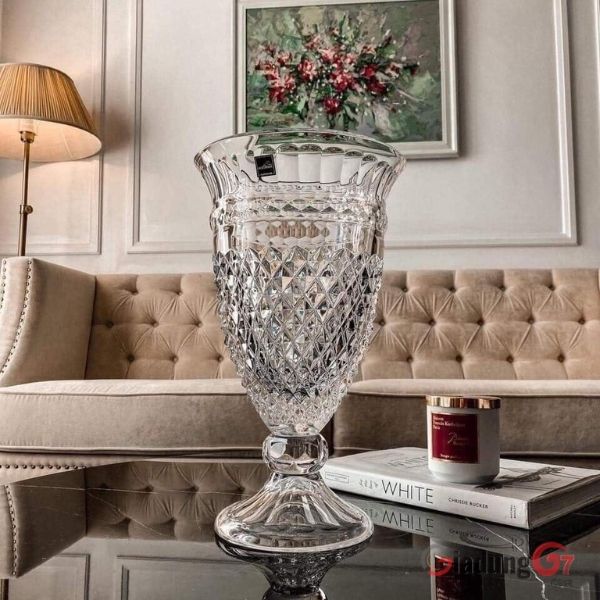 Lọ hoa pha lê Rogaska Diamond 38cm