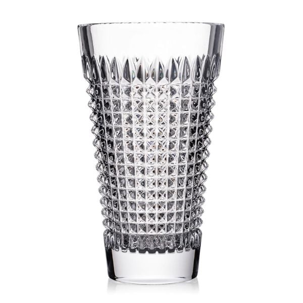 Lọ hoa Rogaska Diamond 27,5cm pha lê cao cấp tạo hình thủ công