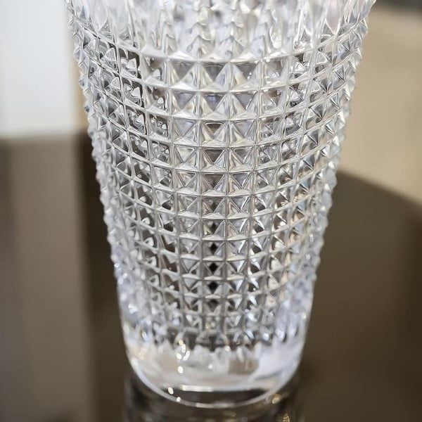 Lọ hoa Rogaska Diamond 27,5cm pha lê cao cấp tạo hình thủ công