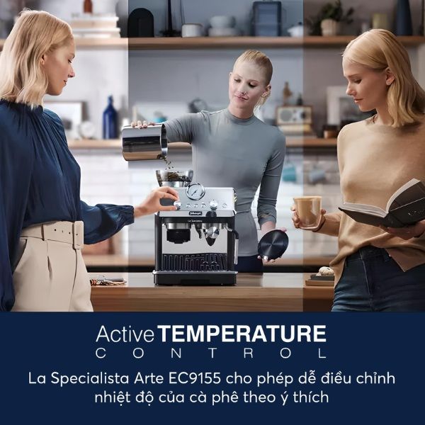 Máy pha cà phê Delonghi EC9155 MB với 8 cài đặt xay