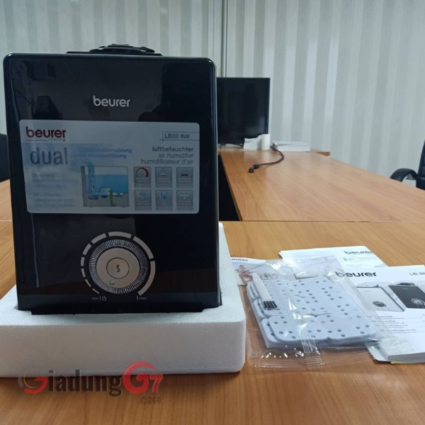 Máy tạo độ ẩm Beurer LB88 màu đen | Công nghệ nóng lạnh, 48m2, 6L