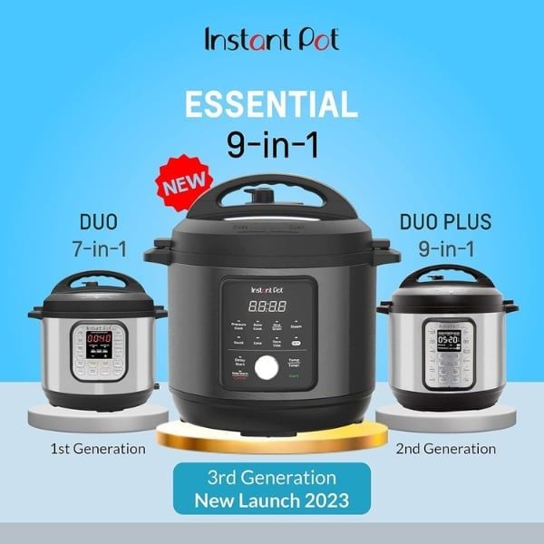 Nồi áp suất đa năng Instant Pot Essential 9in1 5,7L (model 2023)
