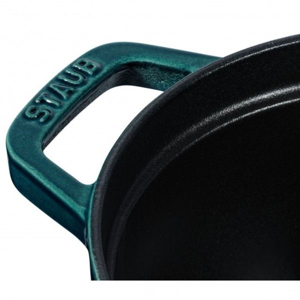 Nồi gang Staub Oval 31cm màu xanh, tay cầm tôm hùm bản giới hạn, 5.5L