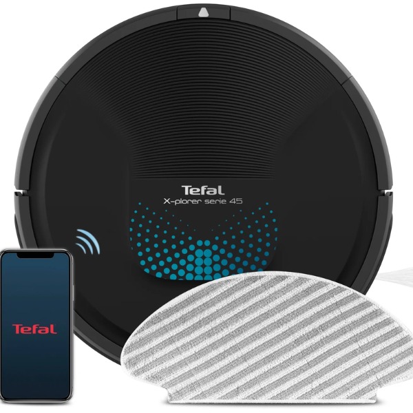 Robot hút bụi lau nhà Tefal RG8275WH thông minh, vệ sinh nhà tự động