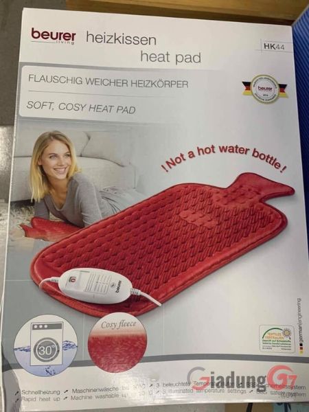 Tấm sưởi điện Beurer HK44 (50 x 30 cm) làm nóng nhanh, 3 mức nhiệt