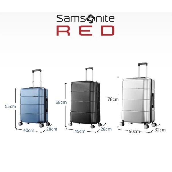 Vali Samsonite Intech màu xanh - Size 20/25/28