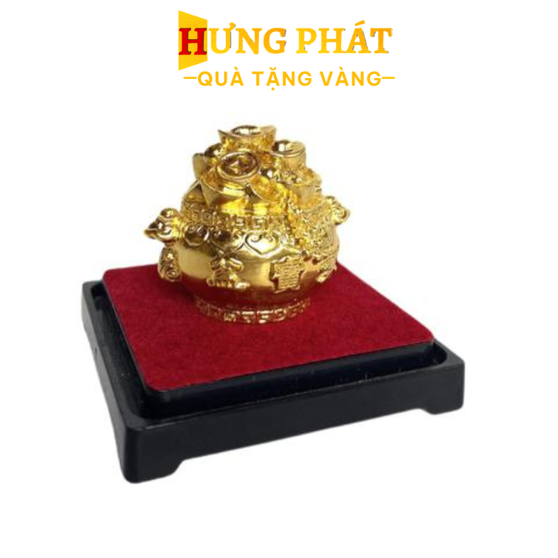 Chậu Tài Lộc Dát Vàng - QUÀ TẶNG VÀNG HƯNG PHÁT