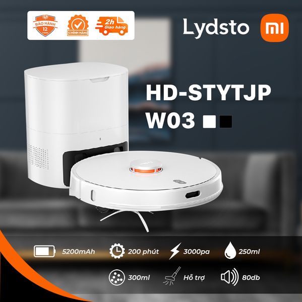 Robot hút bụi khô và ướt đa năng Lydsto-YM-R3-W03/B03 - Komex Digital