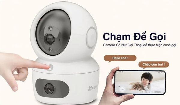Camera IP WiFi 2 Mắt EZVIZ H7C 8MP Trong Nhà Thông Minh - Komex Digital