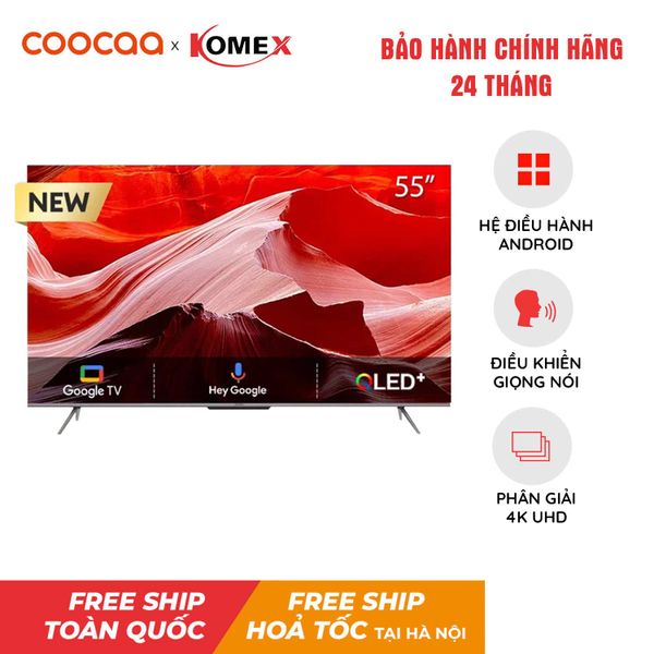 Smart Tivi QLED Coocaa 55 Inch hệ điều hành Google TV 55Y72 Pro - Komex ...