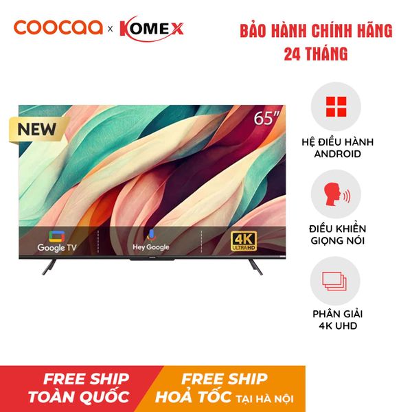 Smart Tivi Ultra HD 4K Coocaa 65 Inch hệ điều hành Google TV 65V8 ...