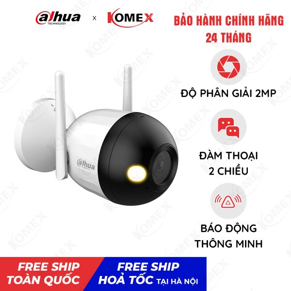 Camera IP Wifi DAHUA ngoài trời có màu ban đêm 2MP DH-F2C-LED - Komex ...