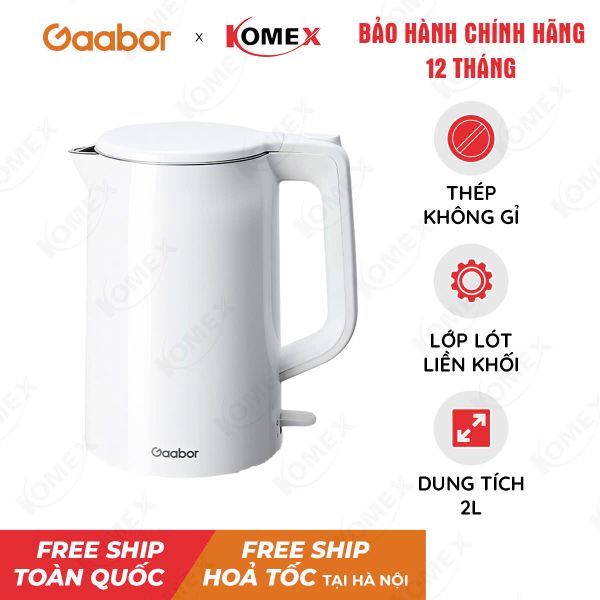 Bình đun nước siêu tốc GAABOR GK-S18P 1.8L - Komex Digital