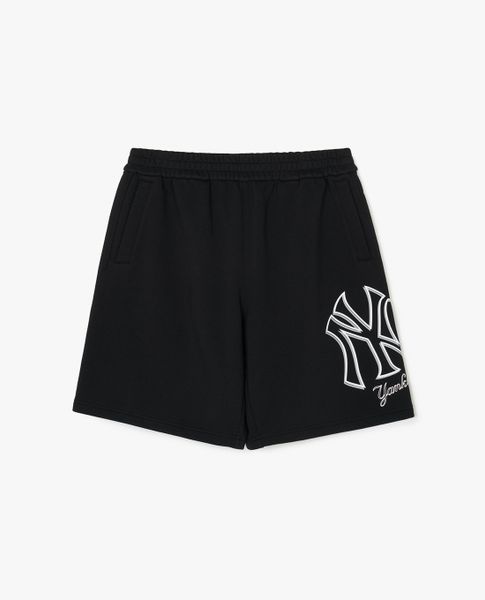 MLB - Quần shorts unisex ống rộng lưng thun Basic Megalogo MLB Việt Nam