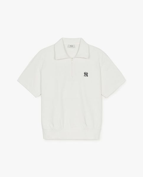 MLB - Áo sweatshirt unisex cổ bẻ tay ngắn Basic Small Logo MLB Việt Nam