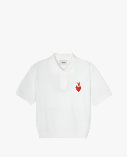 MLB - Áo polo nữ cổ bẻ tay ngắn phối logo New York Yankees MLB Việt Nam