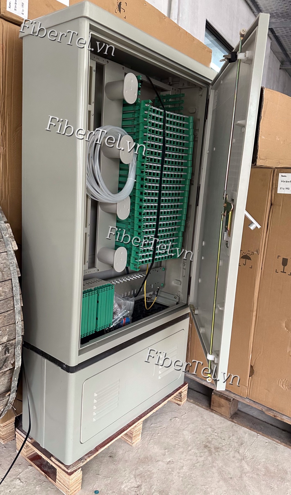 Tủ phối quang ODF ngoài trời 288FO – FiberTel