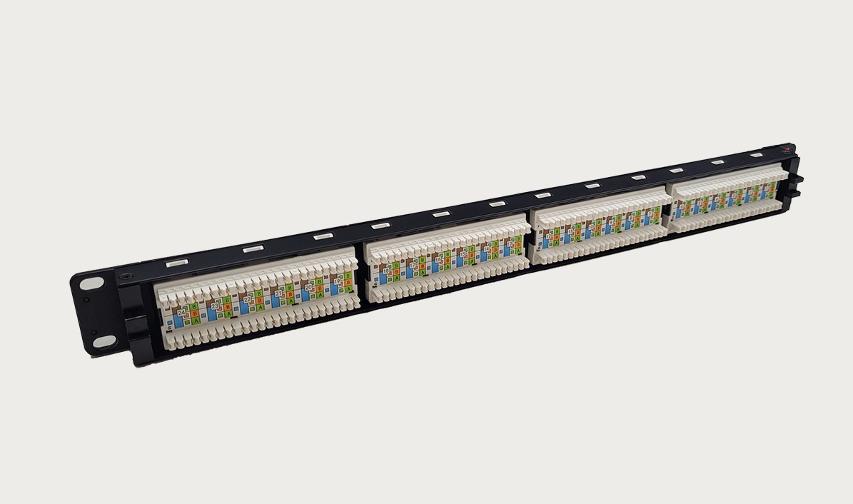 Alphanet patch panel cat6 24port, empty - 1U 24-Ports Unshielded RJ45 ...