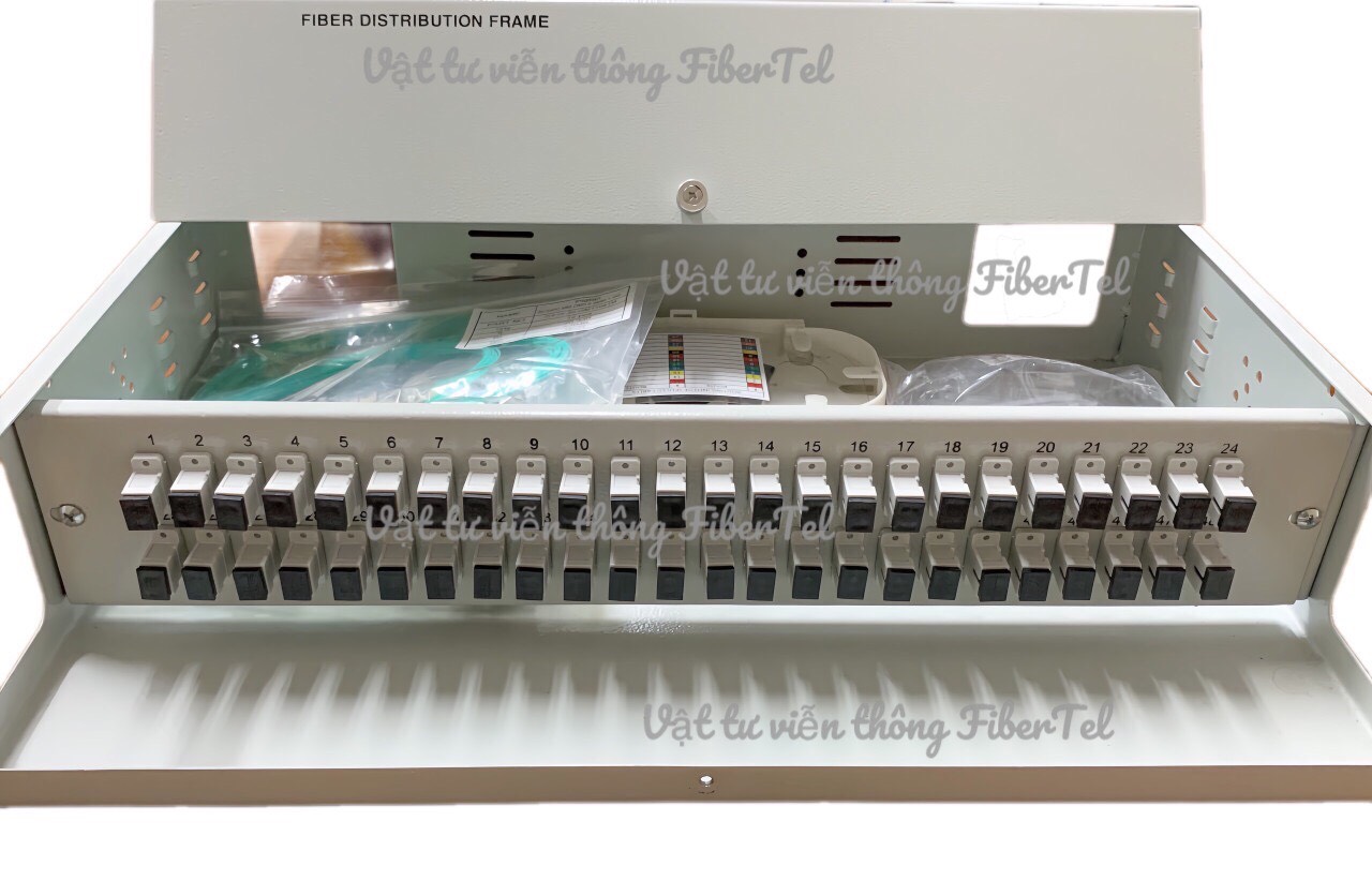 ODF 48Fo indoor sắt chuẩn SC / OM3 MM – FiberTel