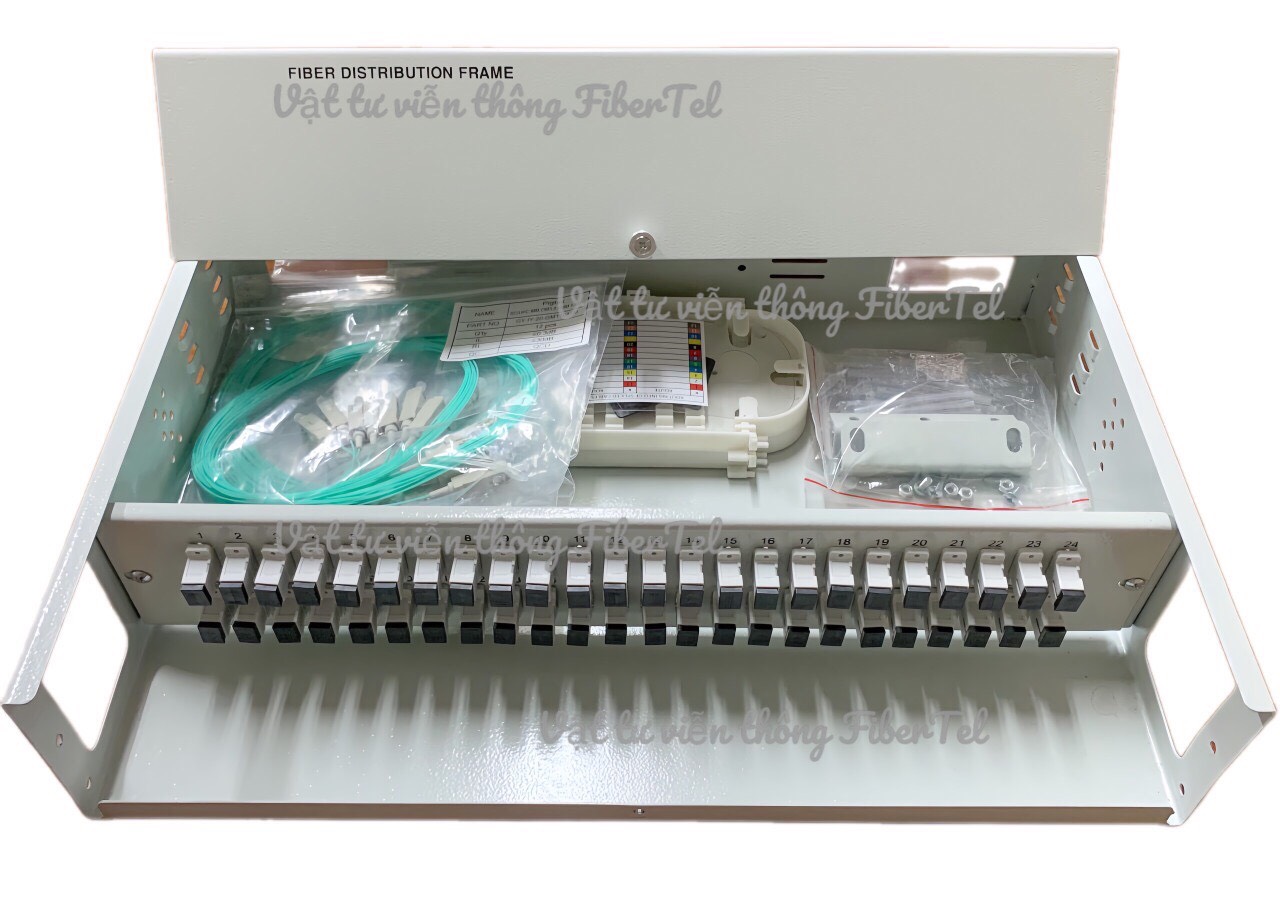 ODF 48Fo indoor sắt chuẩn SC / OM3 MM – FiberTel