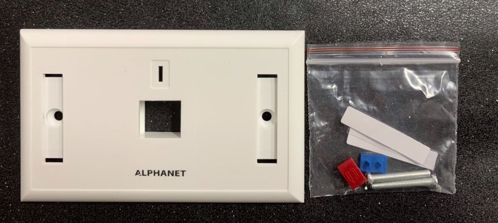 Alphanet Faceplate US Keystone 1 cổng – FiberTel