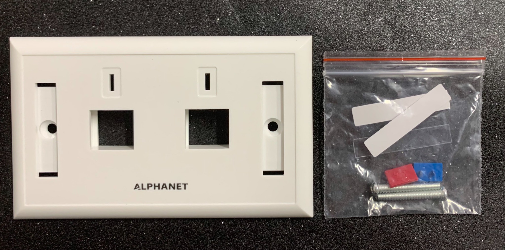 Alphanet Faceplate US Keystone 1 cổng – FiberTel