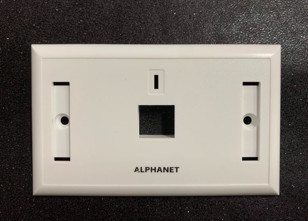 Alphanet Faceplate US Keystone 1 cổng – FiberTel
