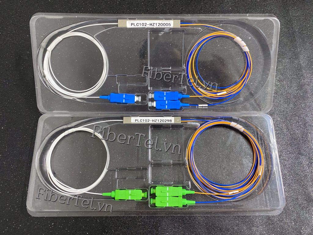 Bộ Chia Quang PLC Mini 1x2 SC / APC – FiberTel